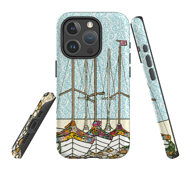 iPhone MagSafe Tough Case - Boats At Rest By Amelia Bowman – Stringberry