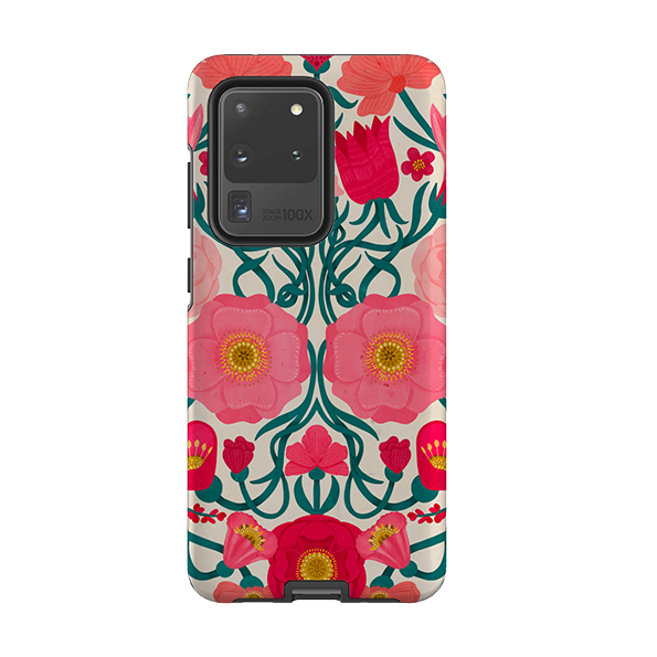 Samsung Tough Case - Cream Flora By Nina Pace – Stringberry