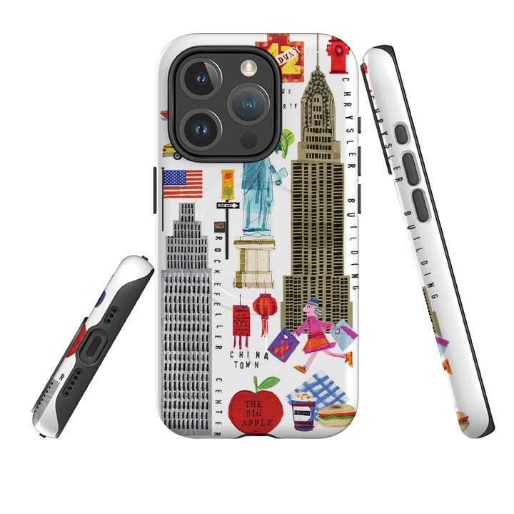 iPhone MagSafe Tough Case - New York Icons By Tracey English – Stringberry