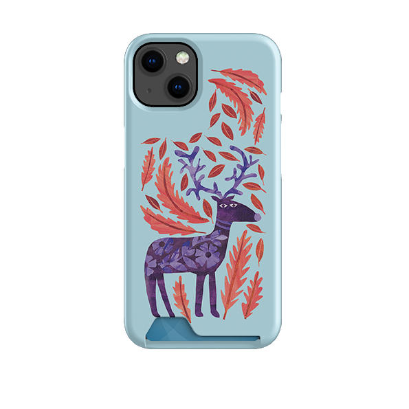 Purple Reindeer Case and Card Case By Tracey English – Stringberry
